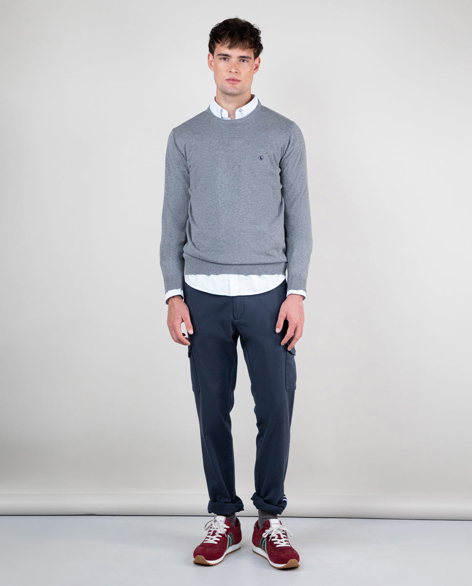 El Ganso | Jersey Cuello Redondo Gris para hombre. – The Style Rack