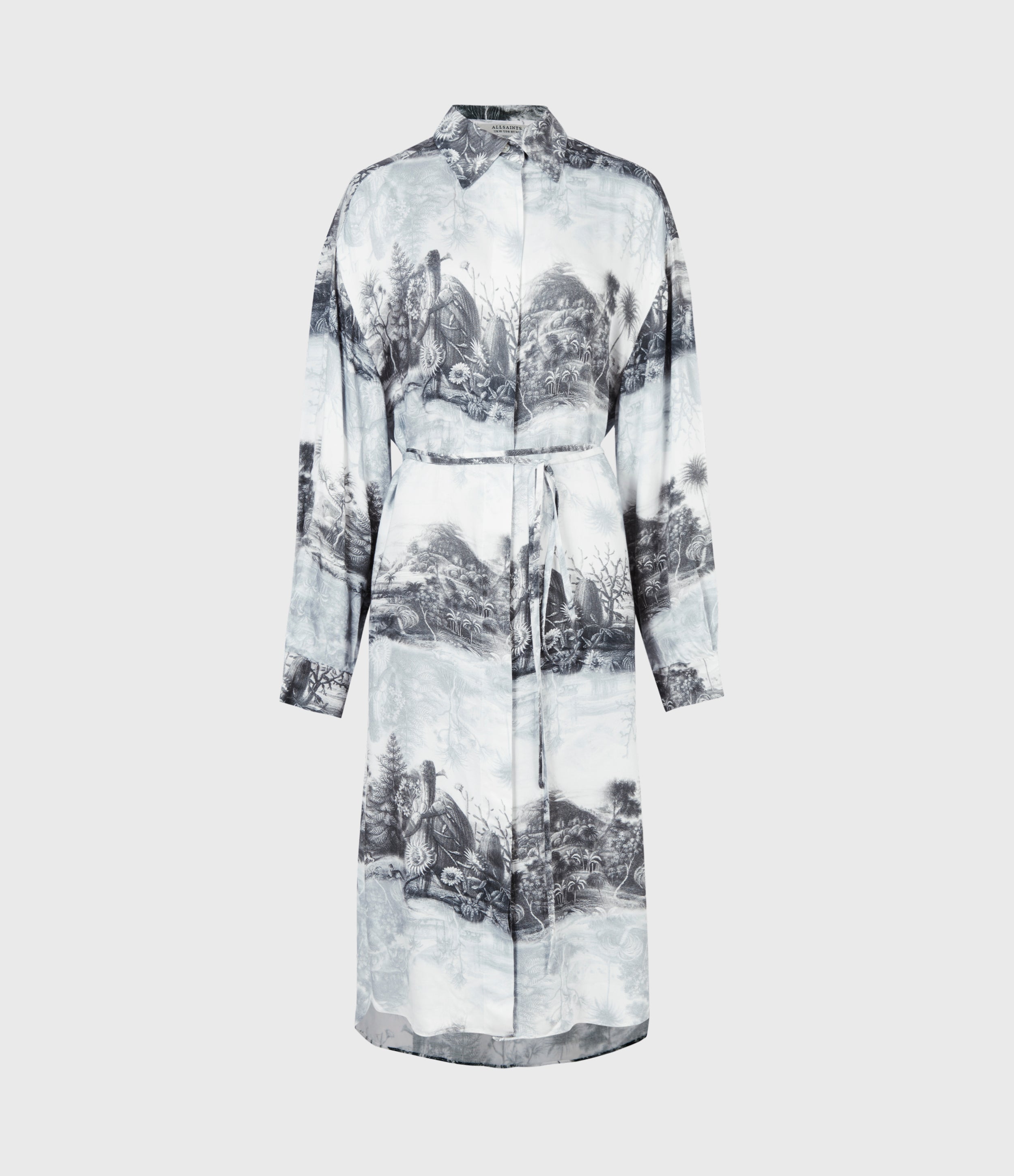 AllSaints | Vestido Eleanor Illusio White para Mujer – The Style Rack