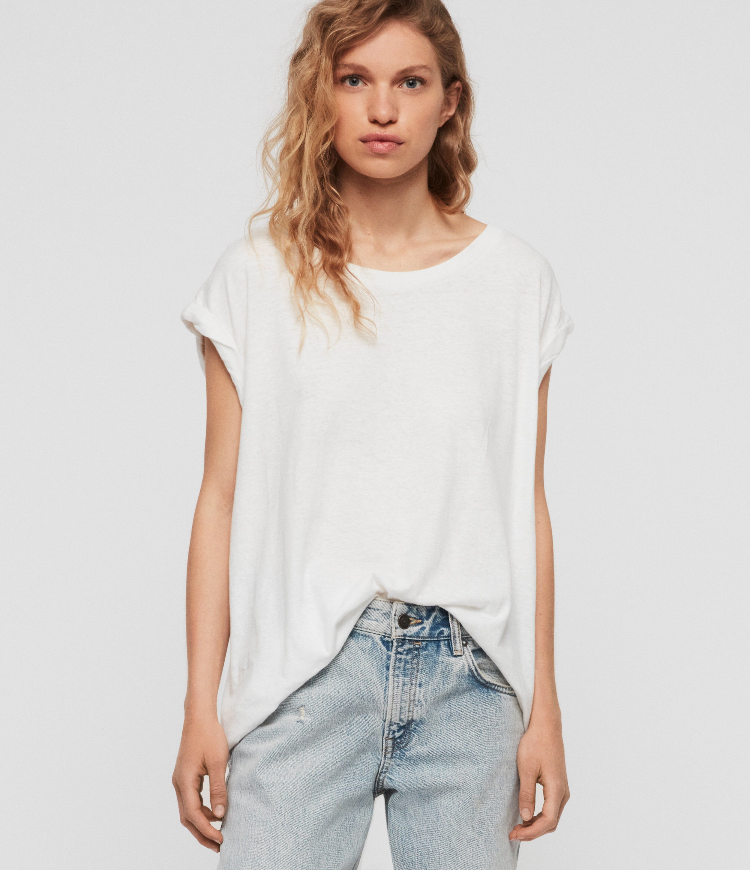 AllSaints | Tank Sanza Chalk White para Mujer – The Style Rack