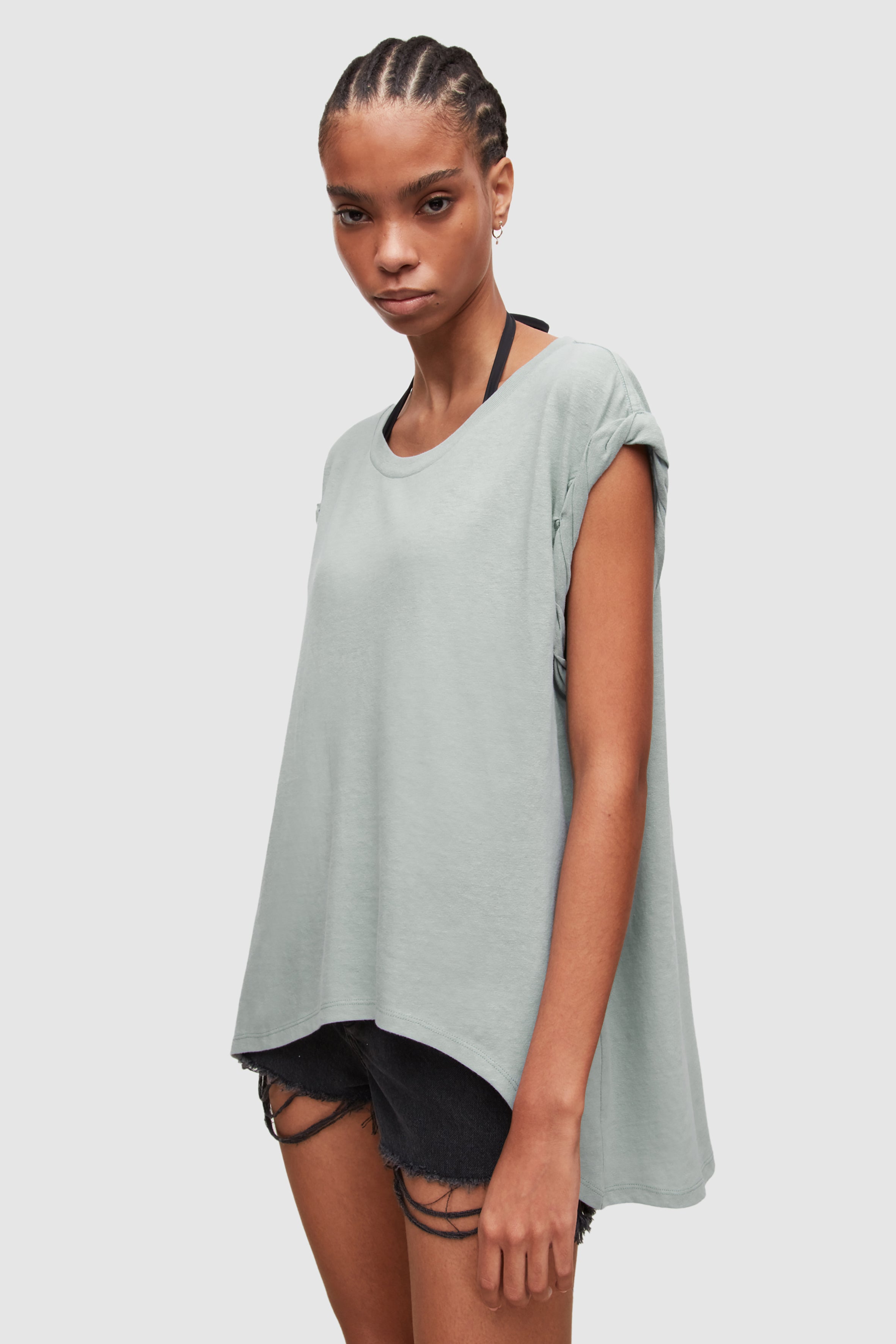 AllSaints | Top Sanza Azul Atardecer para mujer – The Style Rack